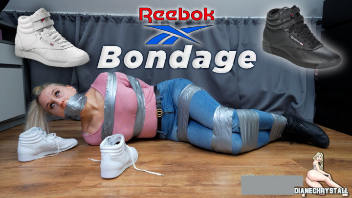 Diane Chrystall Self Duct Tape Bondage Gag Talk Reebok Manyvids 7524