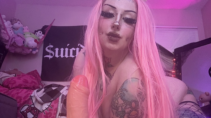 Gothdollbunnie Big Booty Egirl Rides Male Sex Doll Manyvids