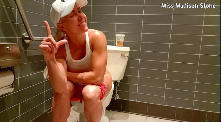 Missmadisonstone Almost Caught Public Toilet Dump Manyvids