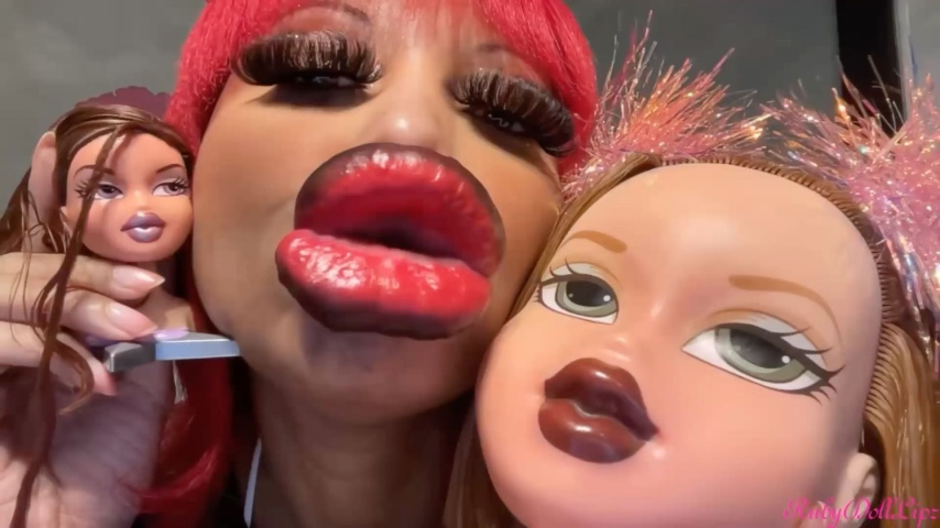 Rubydolllipz Larger Lips Doll Head Kisses 35 Manyvids