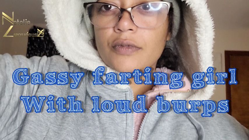 Natalie Luxxurious Gassy Farting Girl With Loud Burps Manyvids