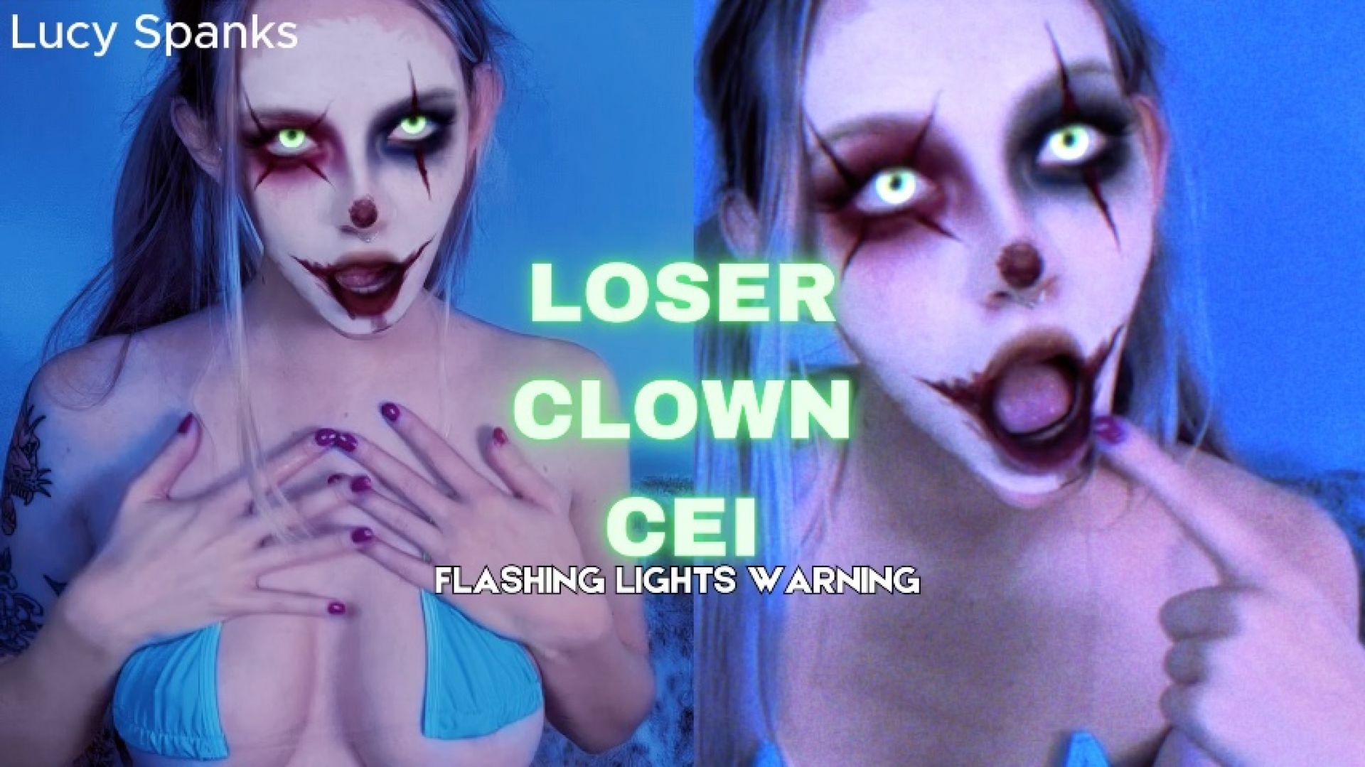 Lucyspanks Scary Clown Cei Jerk Off Instructions Femdom Pov Humiliation Manyvids