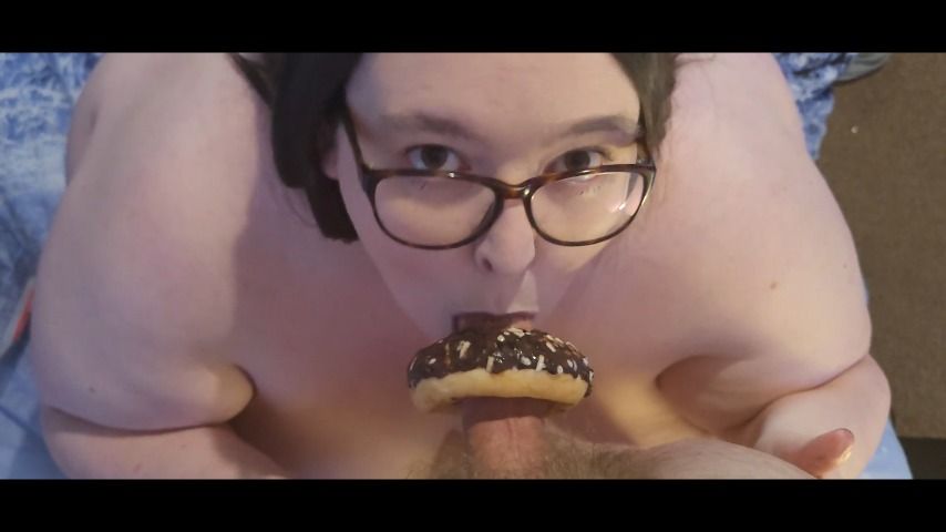 Ssbbwladybrads Ssbbw Eats Donut From Cock Bj And Cum Manyvids