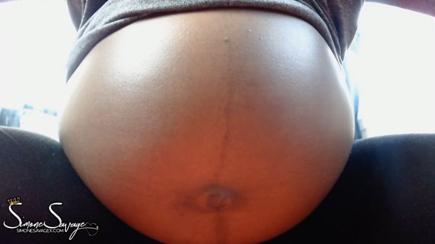 Simonesavage Rubbing Pregnant Belly Manyvids