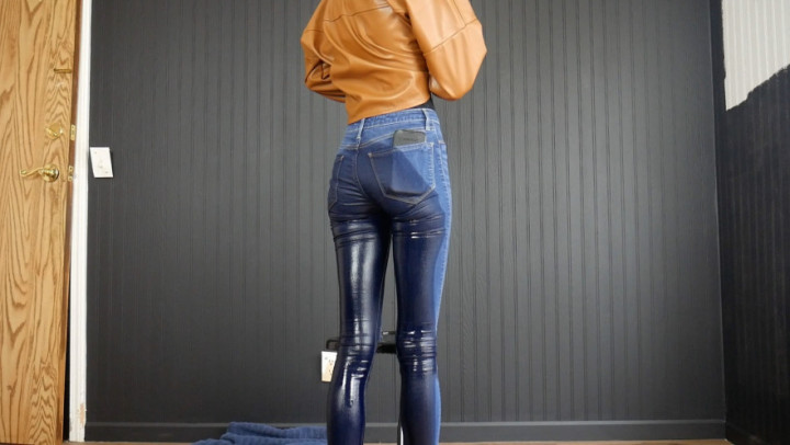 Liz Raw Wettingrewettingwatch Jeans Dry Manyvids