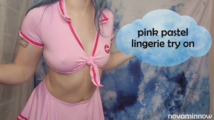 Novaminnow Pink Pastel Lingerie Try On Manyvids