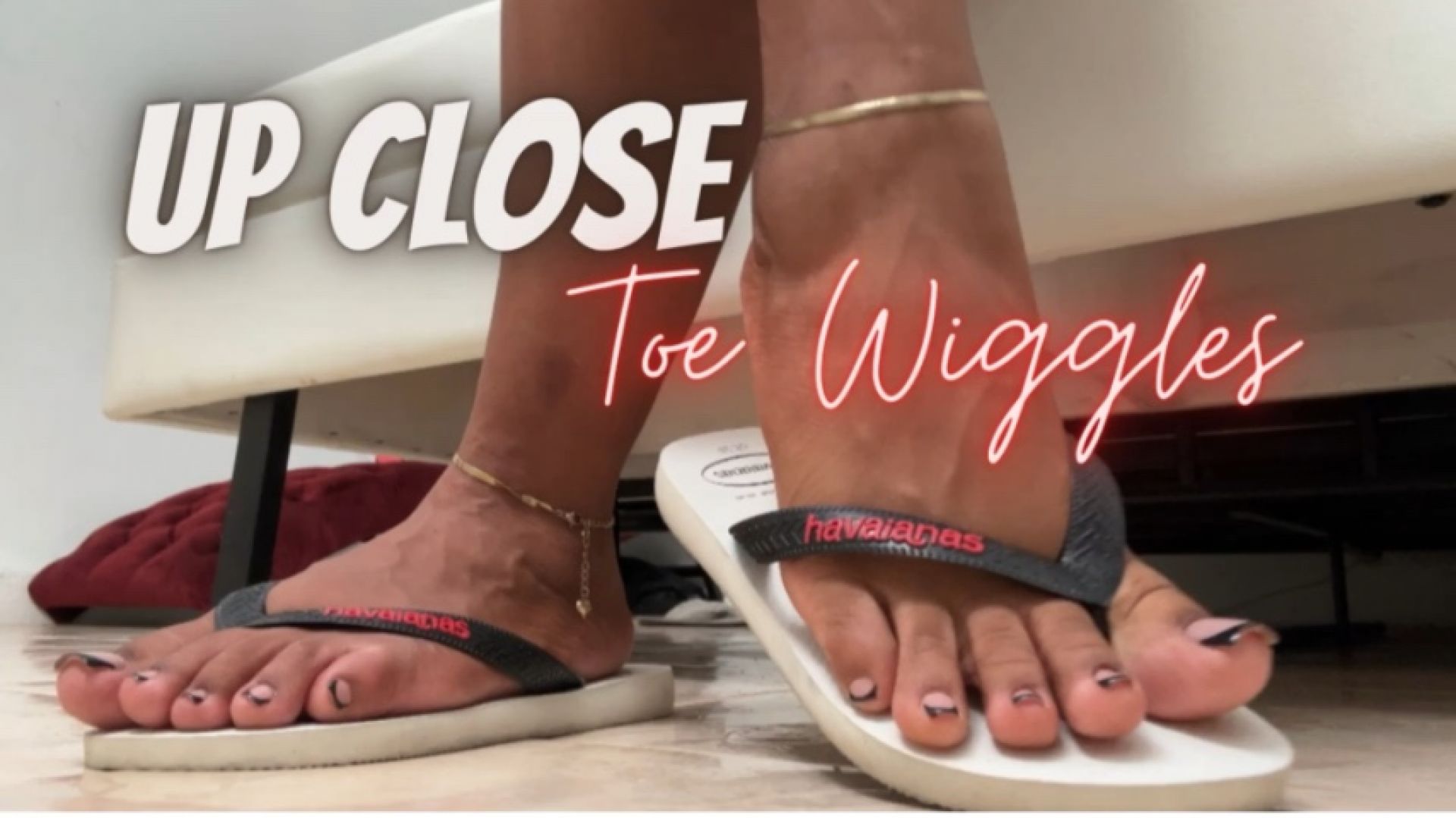 Goddess Rican Up Close Toe Wiggles Manyvids