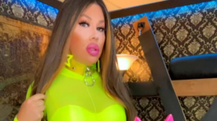 Tsviper Ts Viper Cum Countdown Neon Catsuit Bimbofication Catsuit Sm