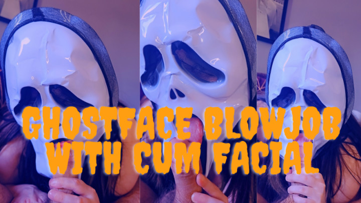 Caityfoxx Ghostface Blowjob And Cum Facial Manyvids