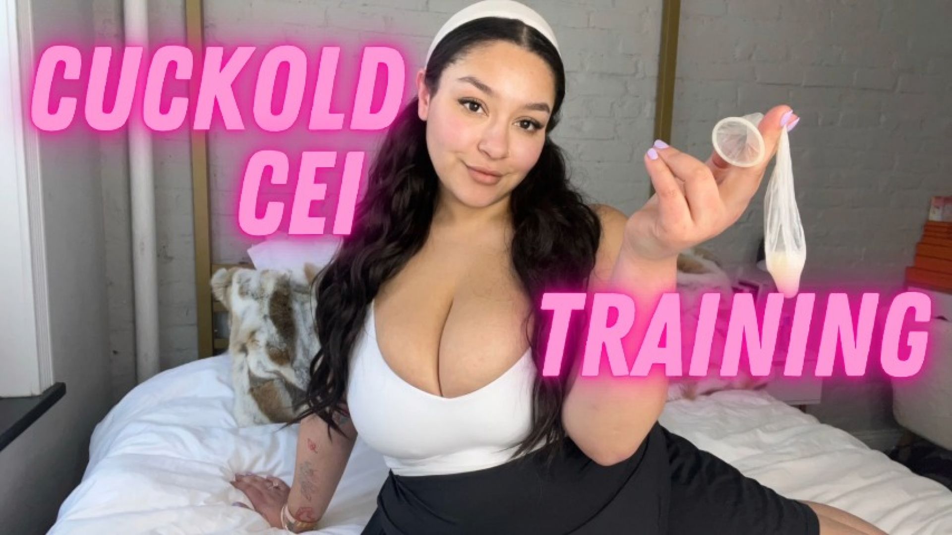 Queenvixoxo Used Condom Cuckold Cei Training Free Femdom Clip Manyvids