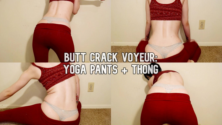 Lita Rene Butt Crack Voyeur Yoga Pants Thong Manyvids