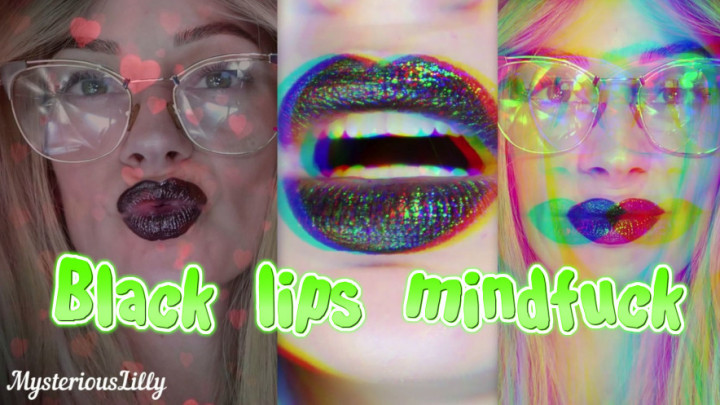 Mysteriouslilly Black Lips Mesmerize Custom Lip Worship Lip Fetish