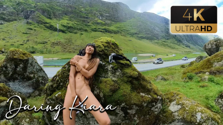 Daring Kiara Public Dildo Solo By Side Of Busy Road Manyvids