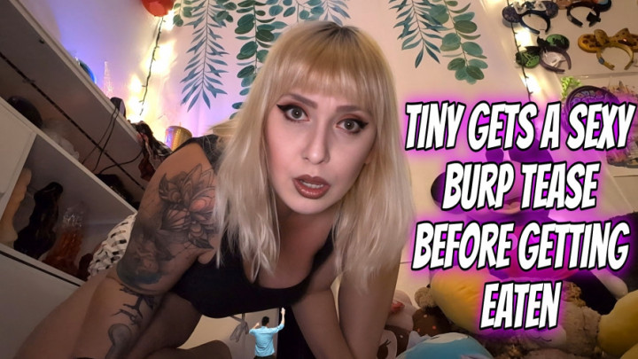 Lisaannpinelli Tiny Gets A Sexy Burp Tease Before Getting Eaten Manyvids