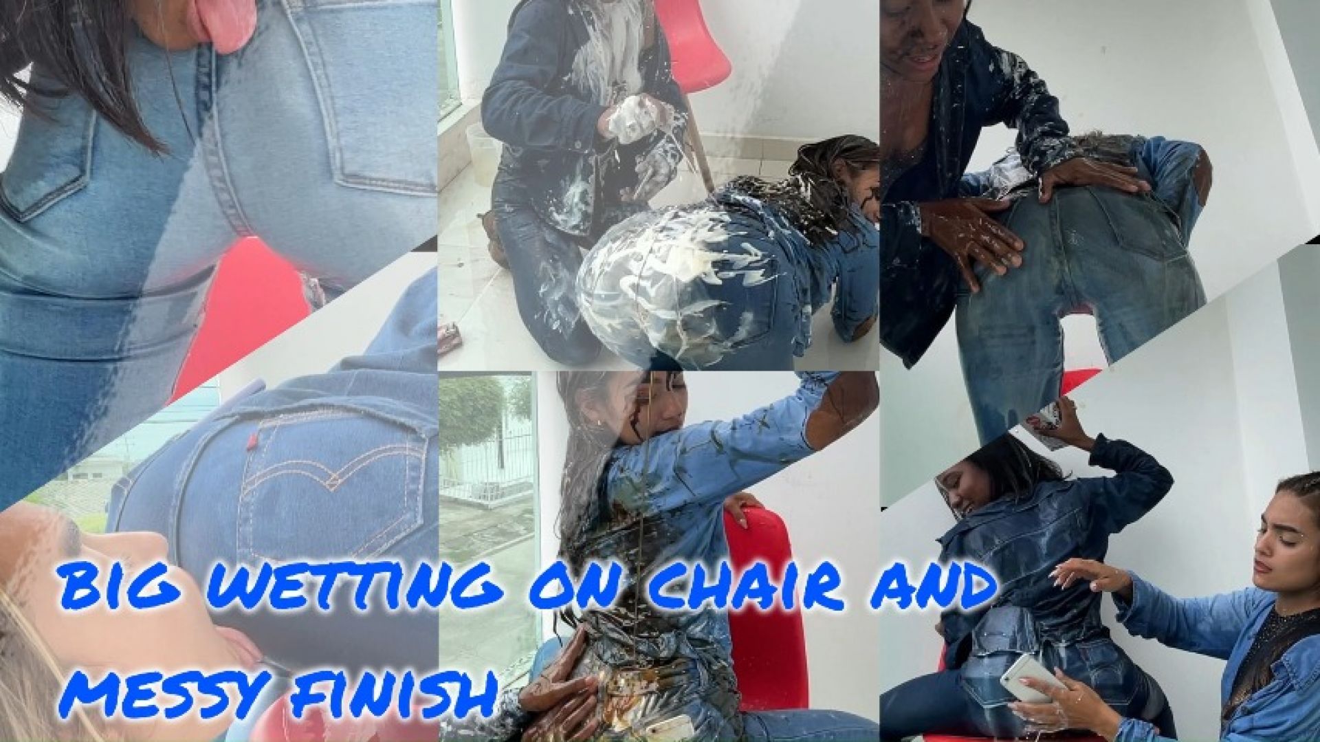 Emmathaylor Big Wetting On Chair And Messy Finish Manyvids