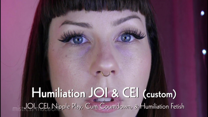 Xzmacabrex Humiliation Joi And Cei Custom Manyvids