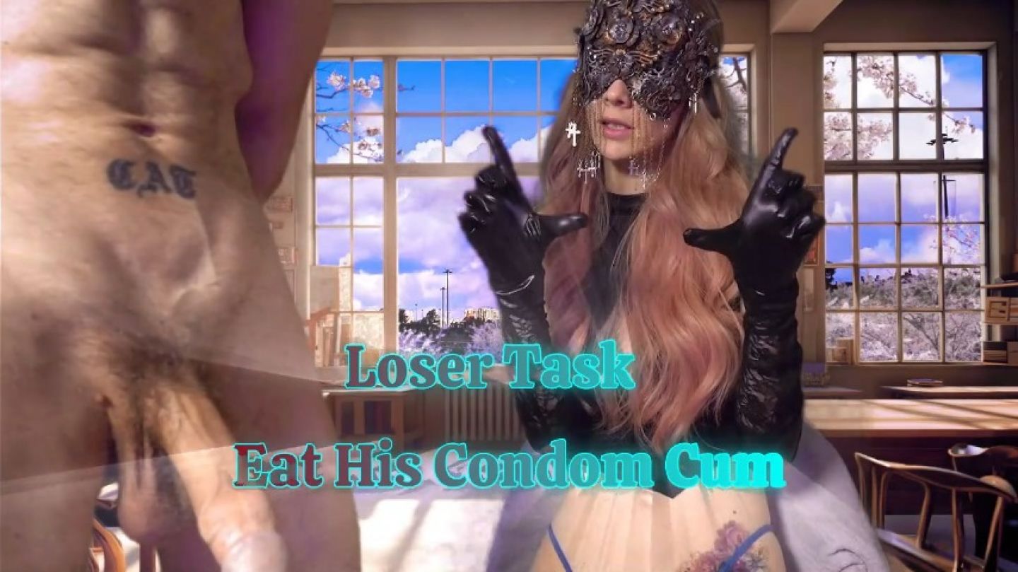 Princessbxtchx Swallow His Condom Cum Loser Task Manyvids