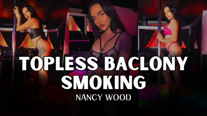 Imnancywood Topless Balcony Smoking Manyvids