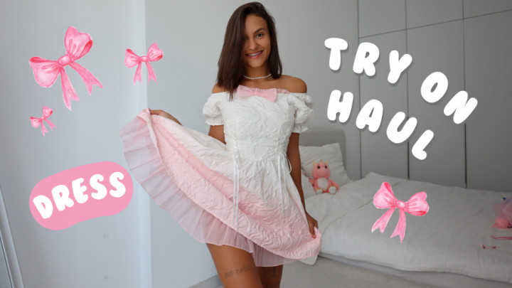 baby_carrie - 4K] Soft & Sweet | Pink Bows & Ruffles Dress Try-On ...