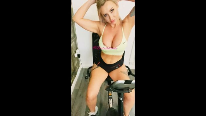 Britishblonde Dildo Bounce Bike Ride Manyvids