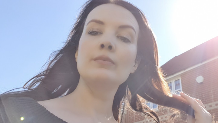 Faye Taylor Blue Trousers Outdoor Wetting Peeing Manyvids