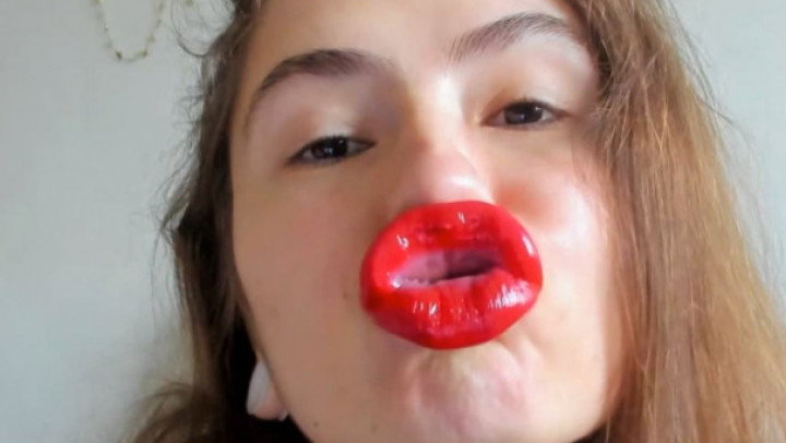 Rarible Diamond Red Lips Pouting And Kisses Manyvids