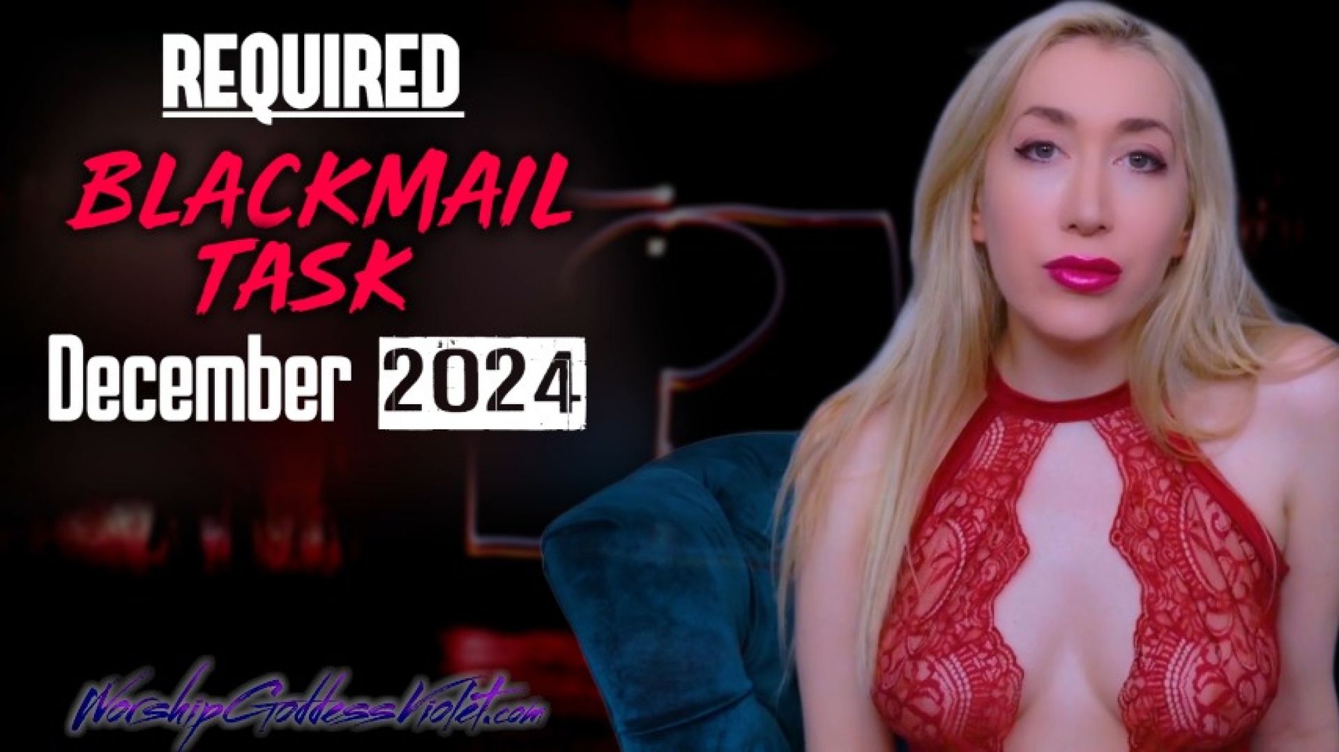 Sweetvioleta Required Blackmail Task December 2024 Manyvids