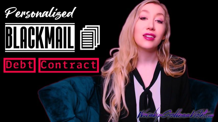Sweetvioleta Personalized Blackmail Debt Contract Manyvids