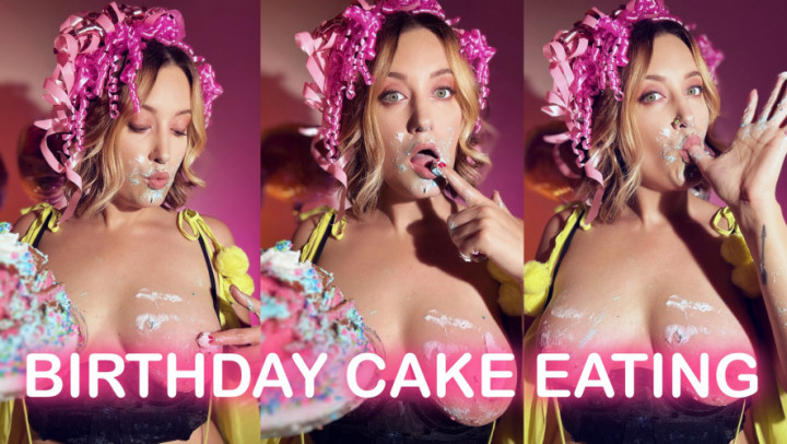 Kimberly Kane Birthday Messy Cake Eating Manyvids