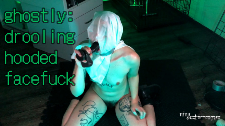 Nina Chrome Ghostly Drooling Hooded Facefuck And Orgasm Manyvids